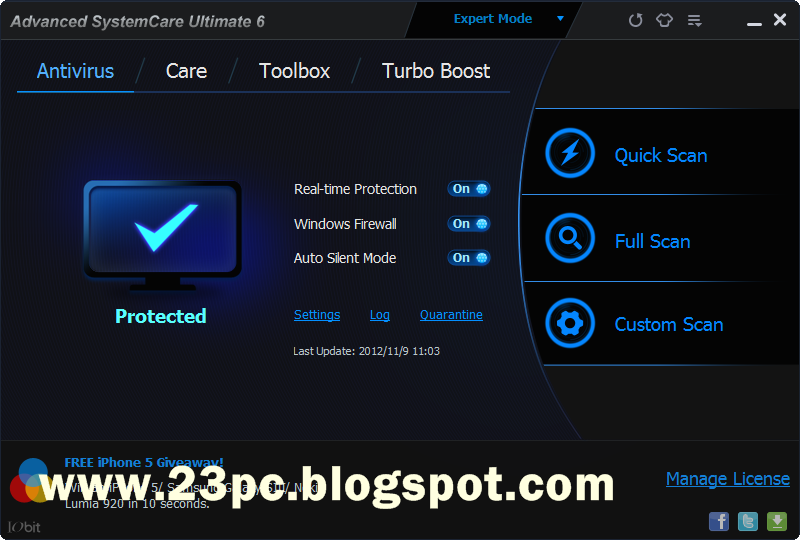 Advanced SystemCare Pro v6.1.9.221 + Key (23PC) ~ 23PC