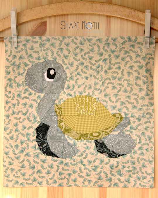 Shape Moth: Sea Turtle PP pattern {and a giveaway!}
