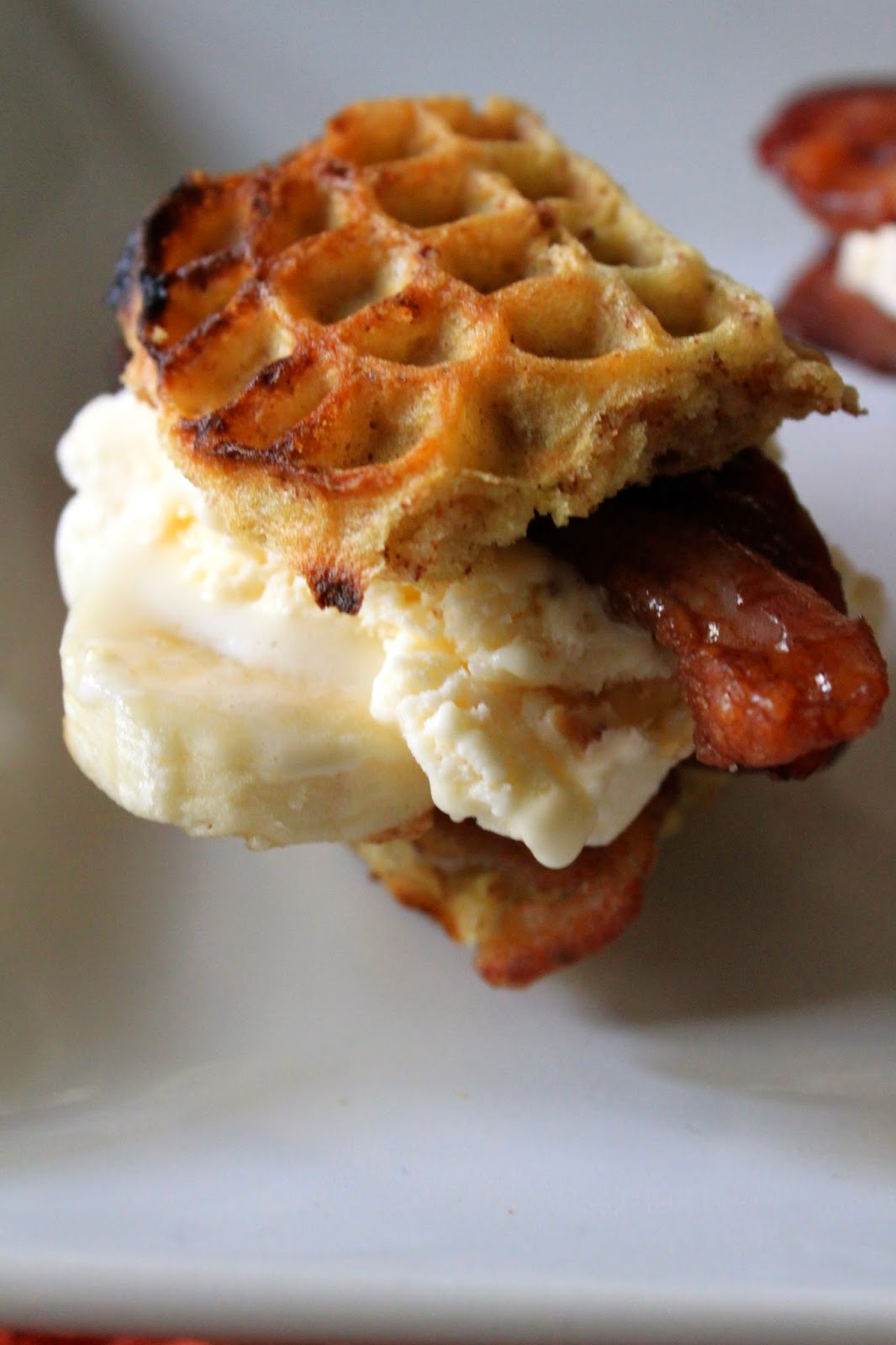 Clutzy Cooking: Elvis Ice Cream Sandwich Waffles (With Candied Whiskey ...