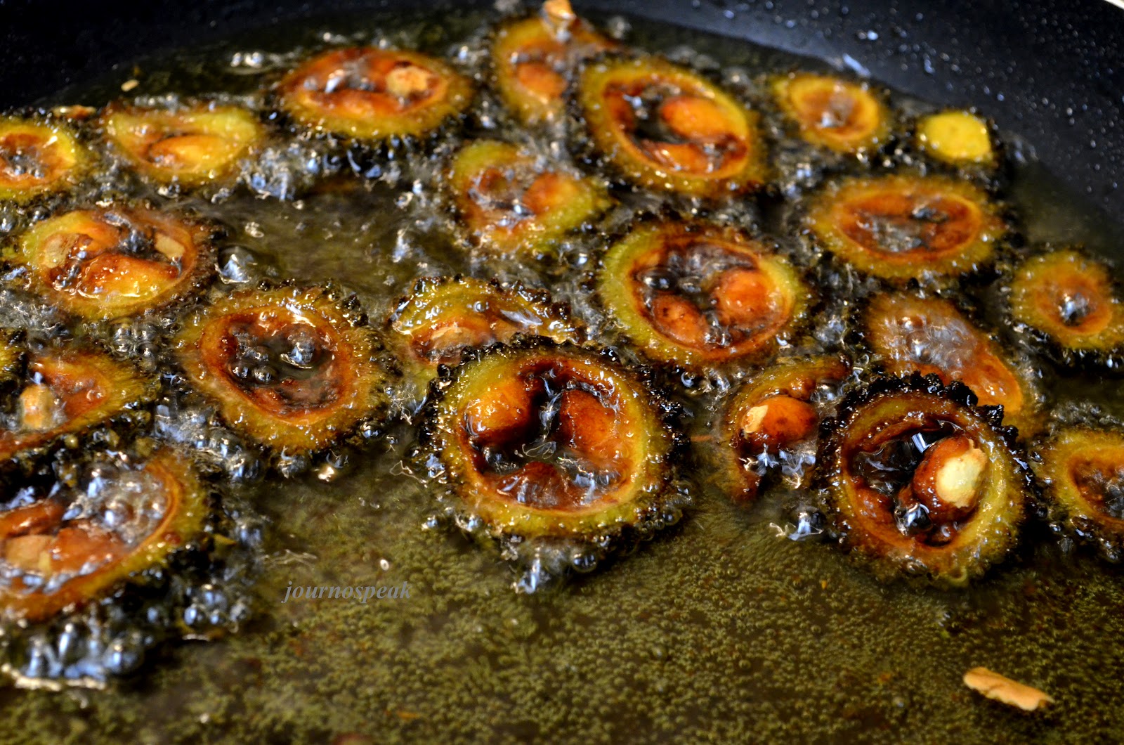 Uchhe Bhaja: Crispy Fried Bitter Gourd - JOURNOSPEAK
