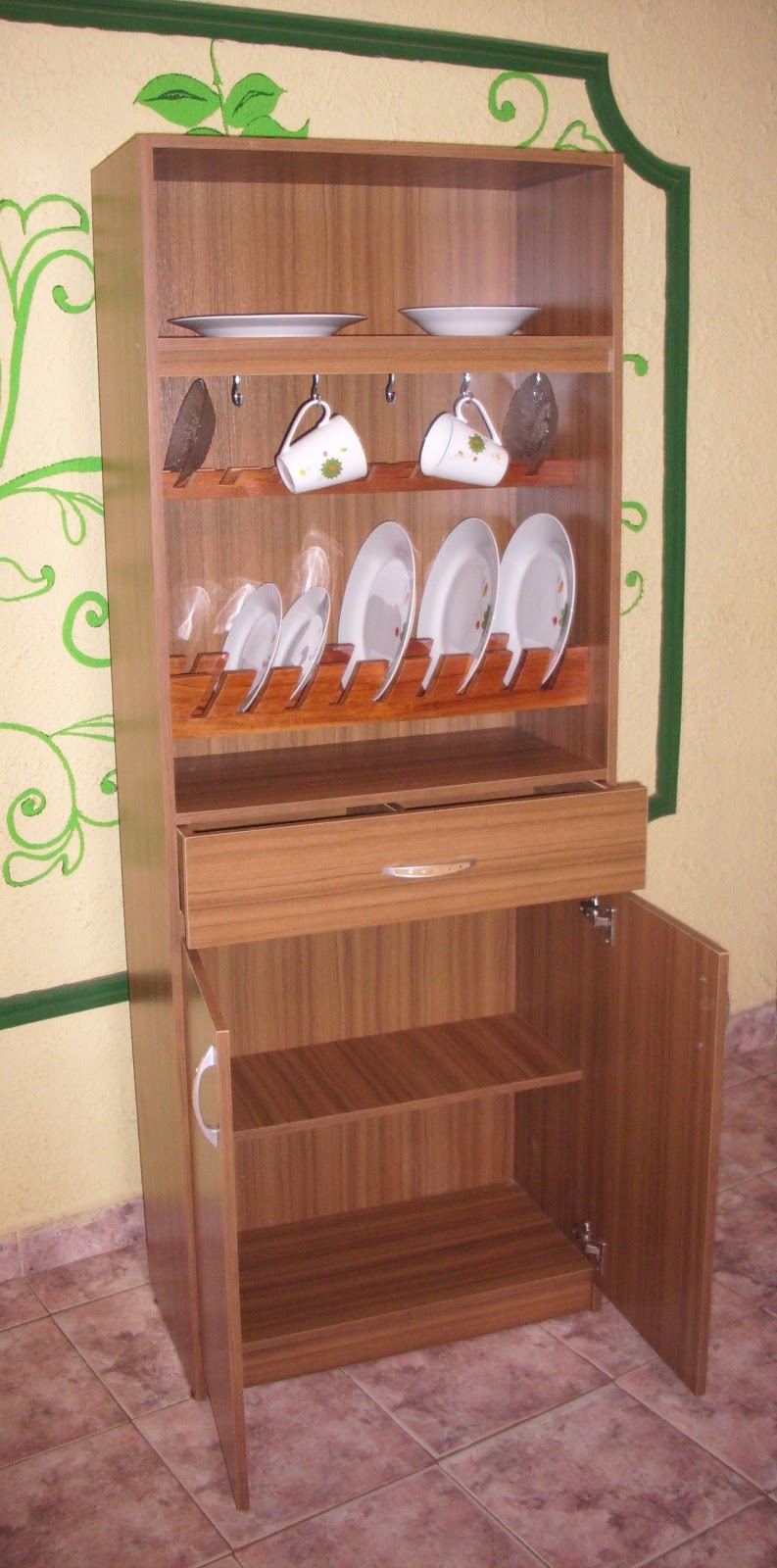 Mis trabajos en madera: Platera en melamina de teca