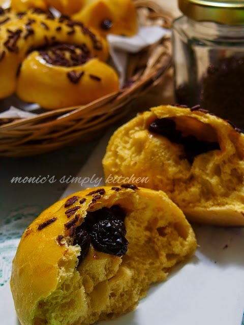 Roti Manis Labu Kuning - Monic's Simply Kitchen