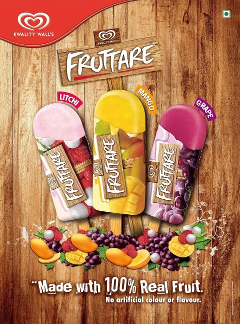 its new : Fruttare by KWALITY WALLS icrecreams