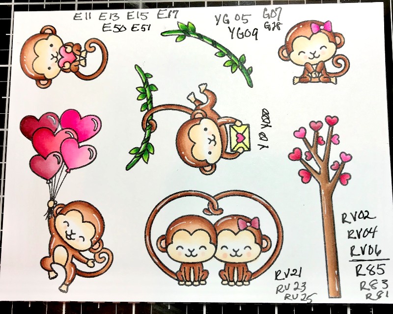 Sunny Studio: Love Monkey Cards with Juliana and Angelica