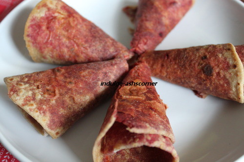 IndulgeAshscorner: Red and Pink Paratha's- Beetroot aloo parathas ...