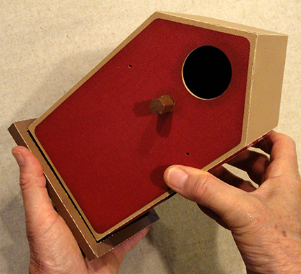 Needles 'n' Knowledge: Birdhouse 3D Gable Style Box with Shield