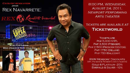 Rex Navarrete is coming to Manila! - Write, Breathe, Live