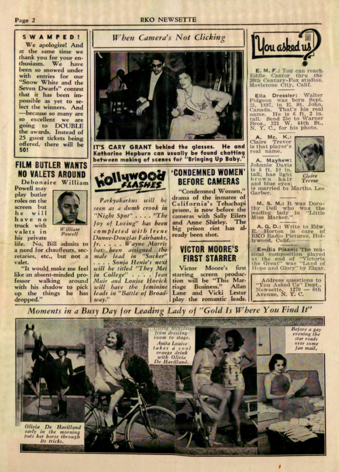 Filmic Light - Snow White Archive: RKO Newsette, March 3, 1938