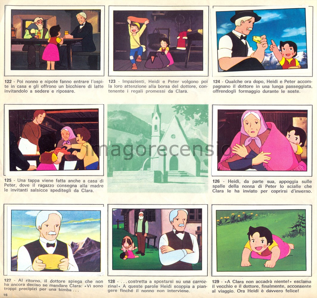 Imago Recensio: "Heidi" - Album figurine Panini 1978