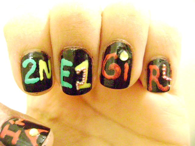 2NE1 Nail design