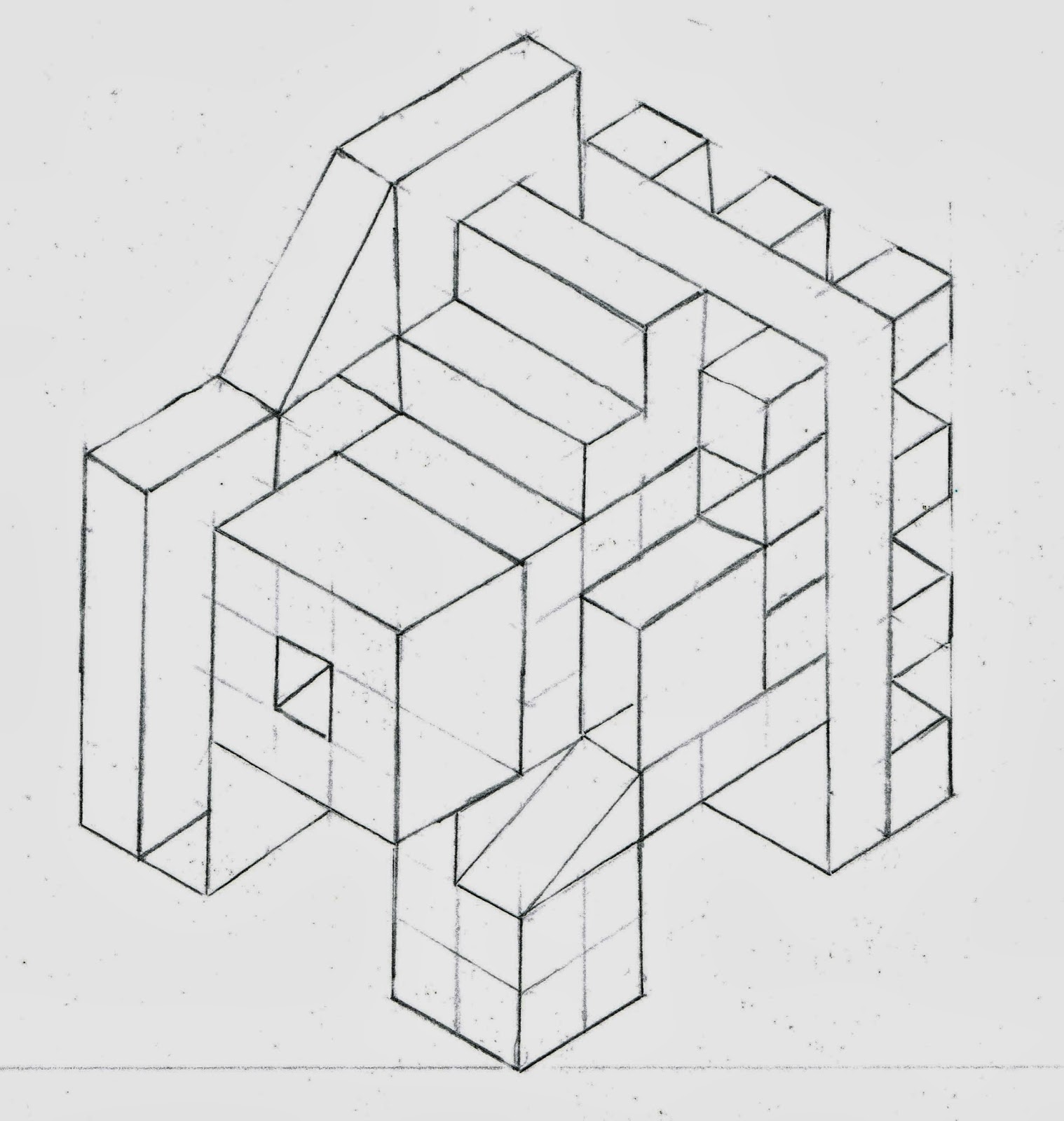 porque tu cresces em Arte!": Decomposição de um cubo isométrico