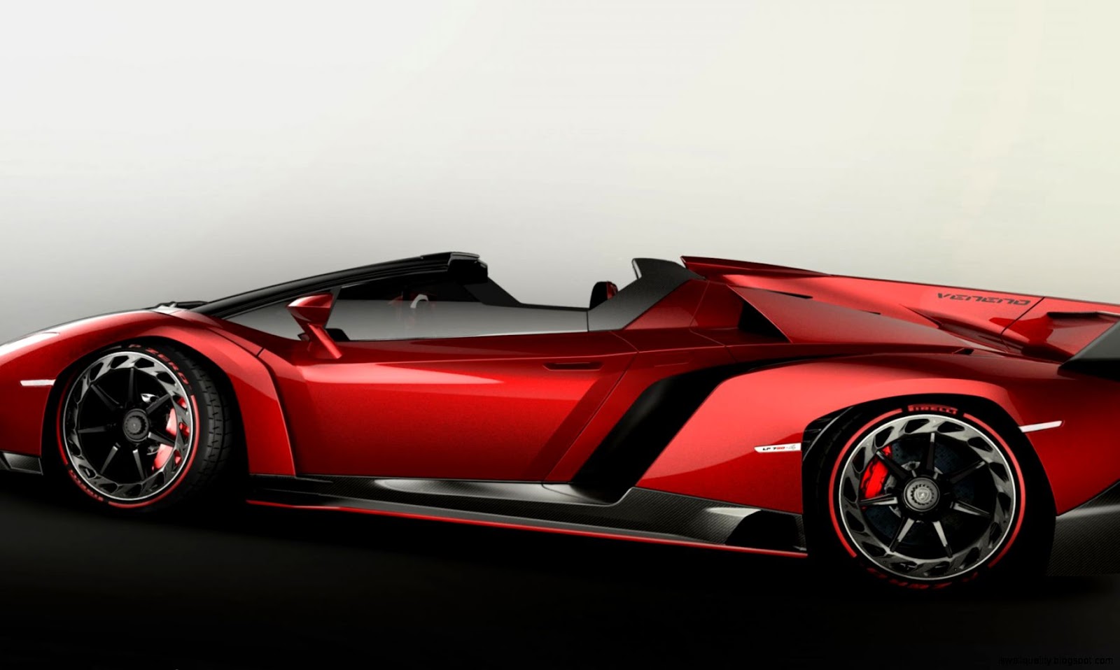 Lamborghini Veneno Roadster Red Wallpaper | Wallpapers Quality
