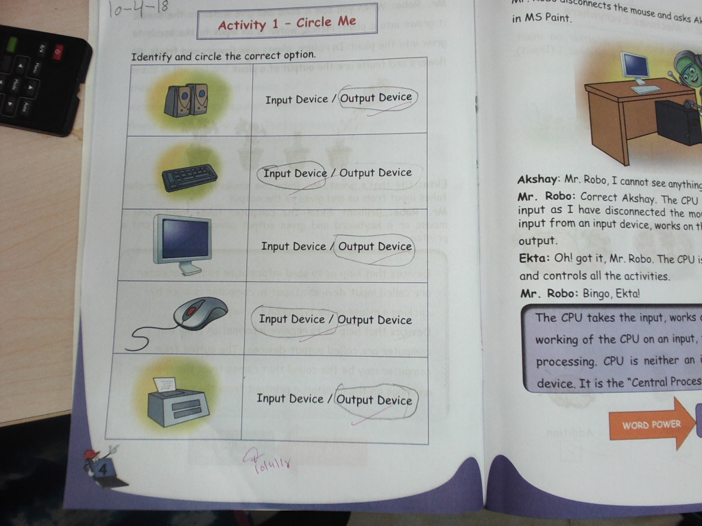 Computer - Input and Output Devices Textbook