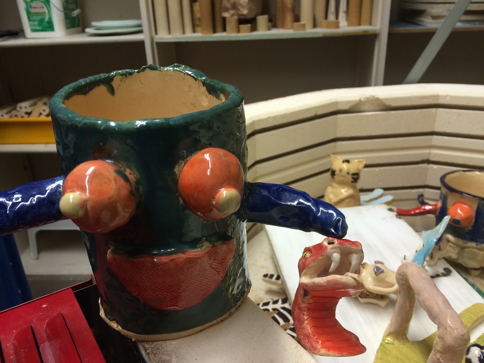 South Kamloops Secondary Visual Arts: Clay Monsters: Collaborative ...