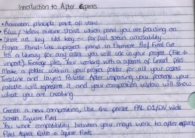 SaraLara: Introduction to After Effects notes.