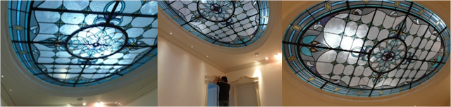 DESIGNER LAURA MCCREE: STAIN GLASS DOME DESIGNED BY LAURA MCCREE