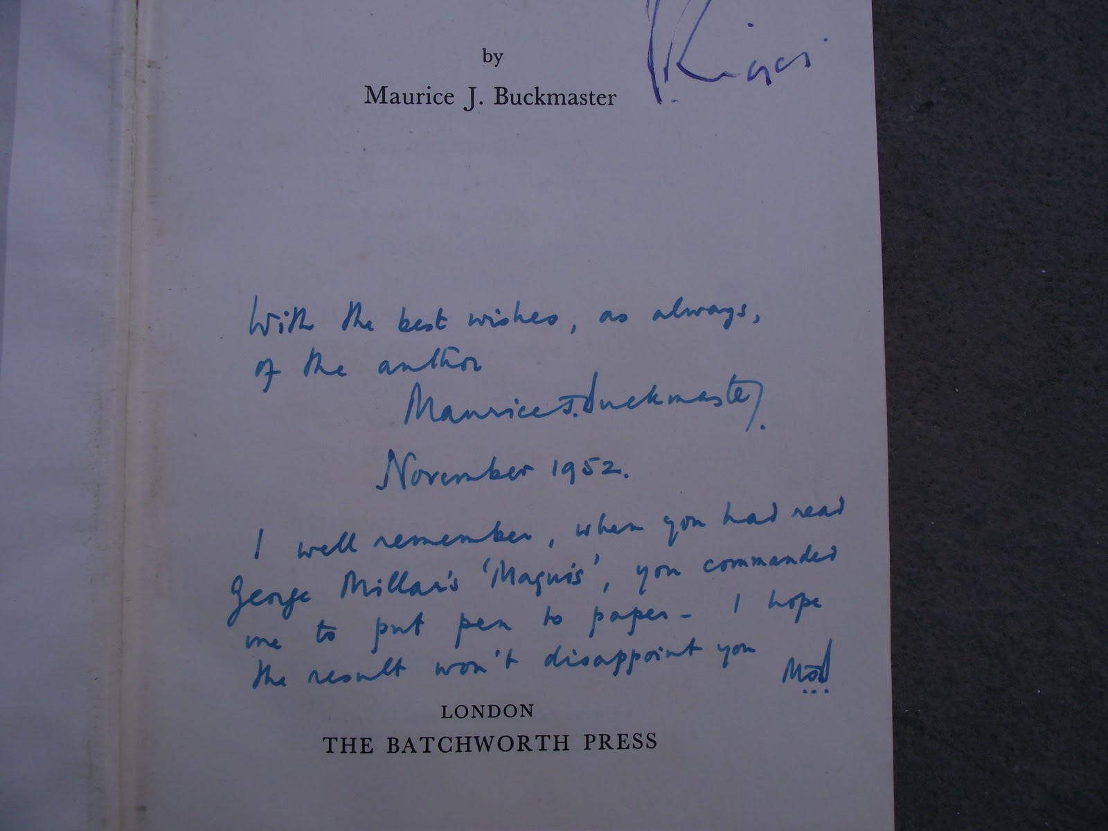 La Resistance Francaise: Maurice Buckmaster (S.O.E)