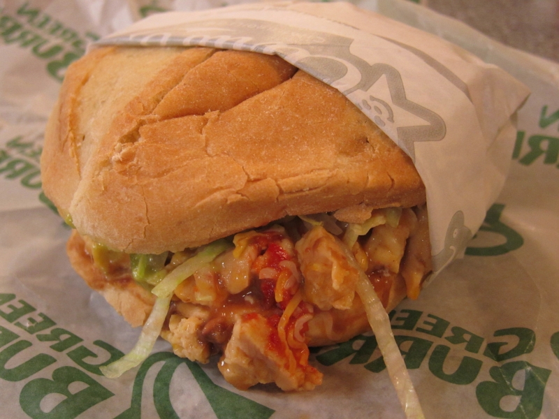Review: Green Burrito - Charbroiled Chicken Torta