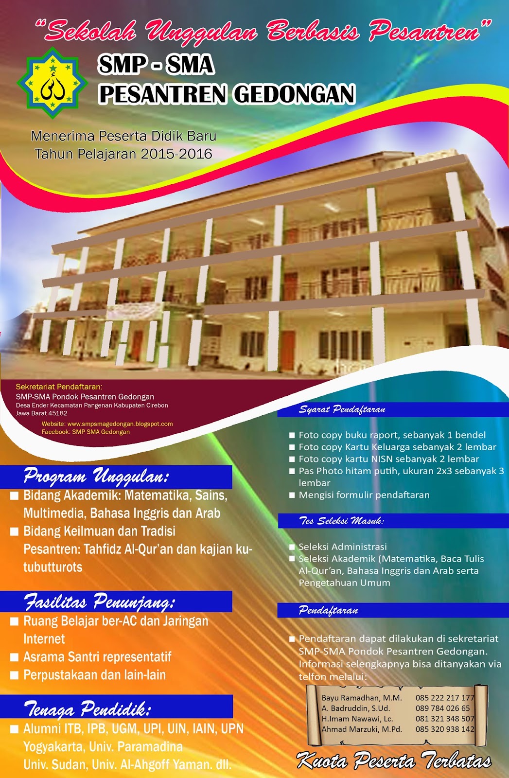 SEKOLAH UNGGULAN BERBASIS PESANTREN