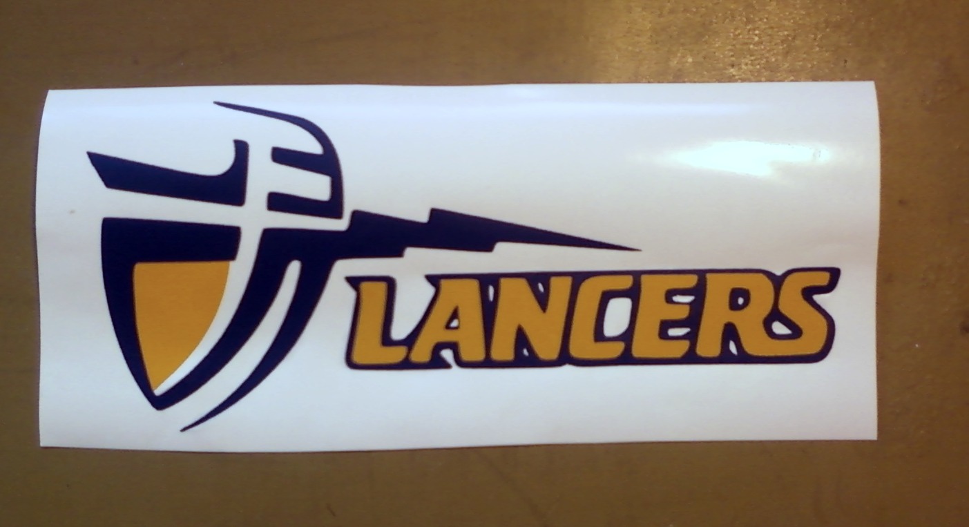 Vinyl Art & More: California Baptist University Lancers - Car Decal