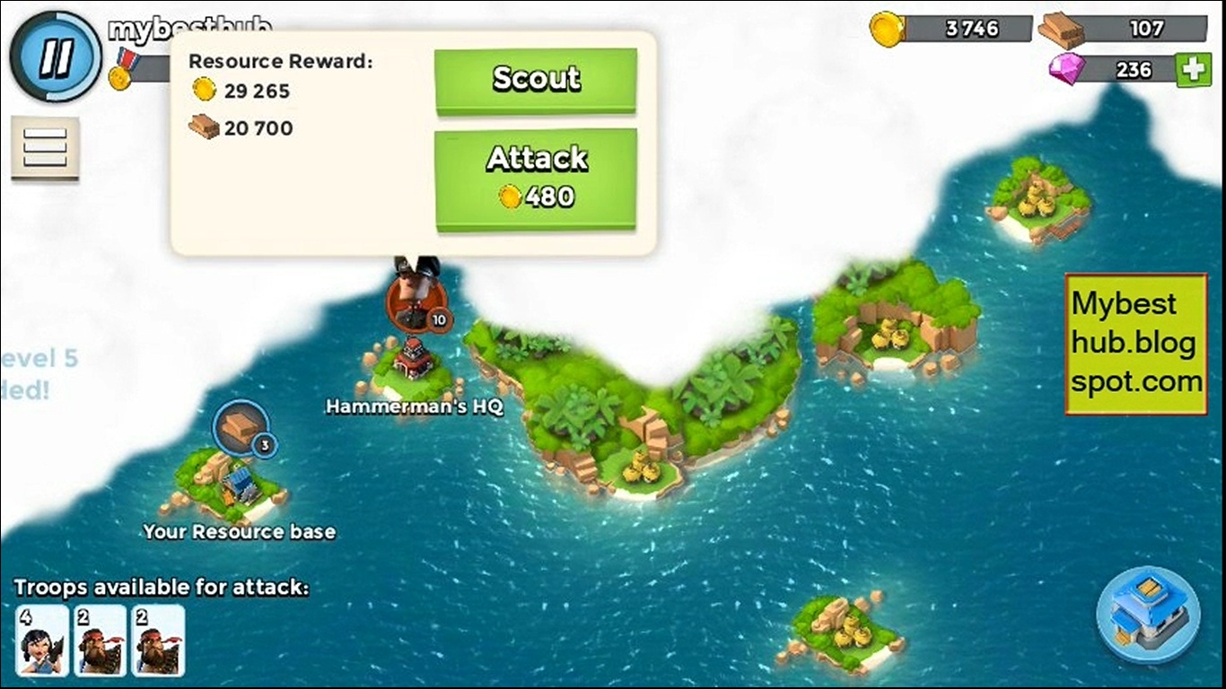 True Gamer's Hub: How To Beat Hammerman's HQ 10 At HQ Level 5 In Boom Beach