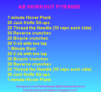 Ab Workout Pyramid - Fit and Healthy with Debbie