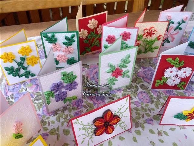 Felicitari handmade (realizate manual): Felicitari quilling