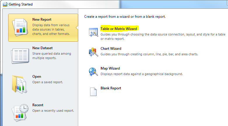 Web Snippets: Build reports using report builder