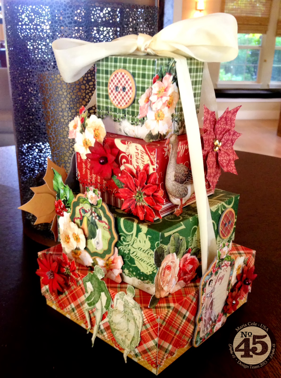 Paperiah: 12 Days of Christmas Stacking Boxes Tutorial