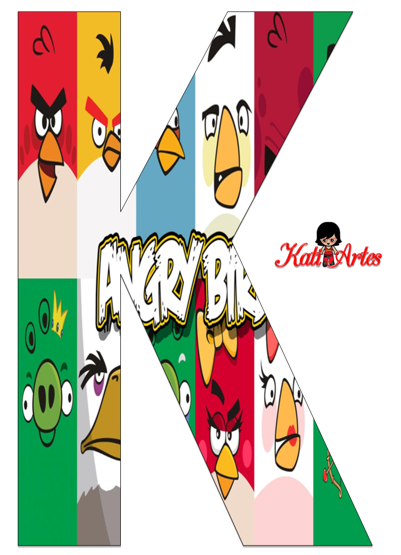 Lindo Alfabeto de Angry Birds. - Oh my Alfabetos!