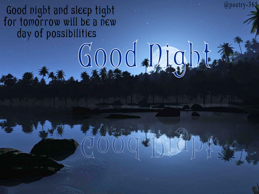 Wishes and Poetry: Beautiful Good Night Image with Moon for Friends