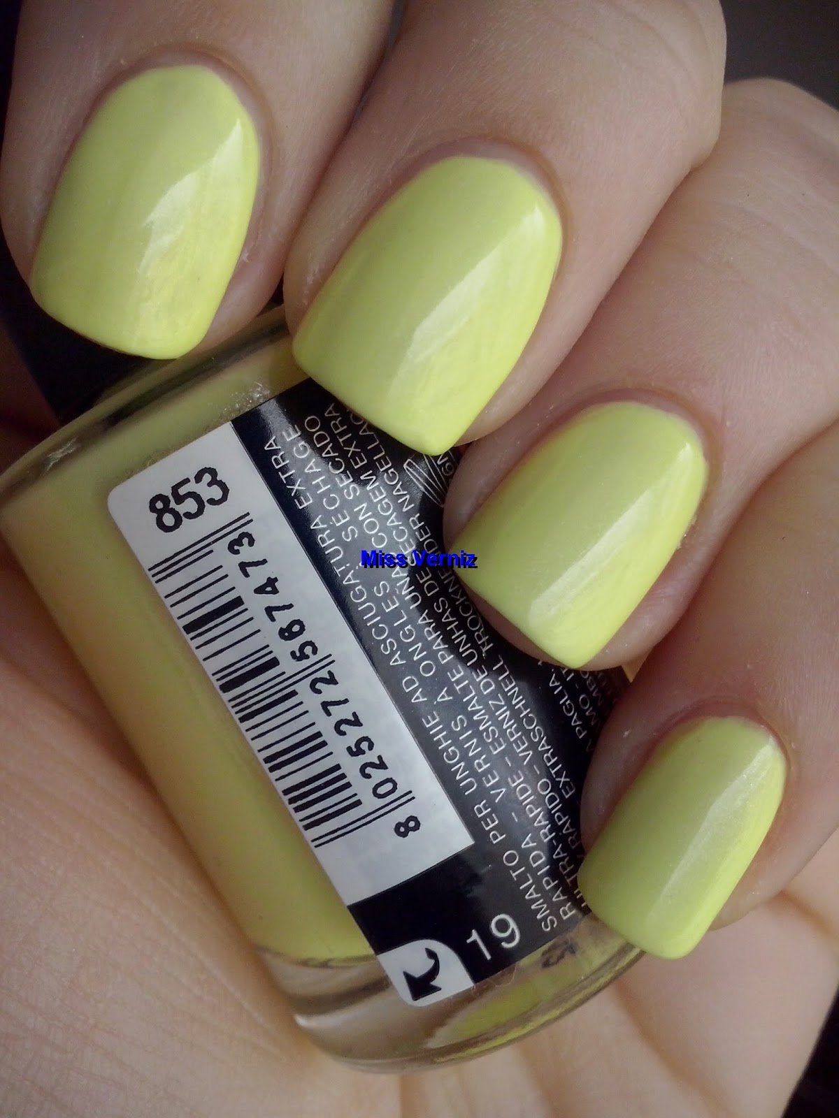Ana_missverniz: Kiko Quick Dry Numero 853 : Pearly Light Yellow...!!!