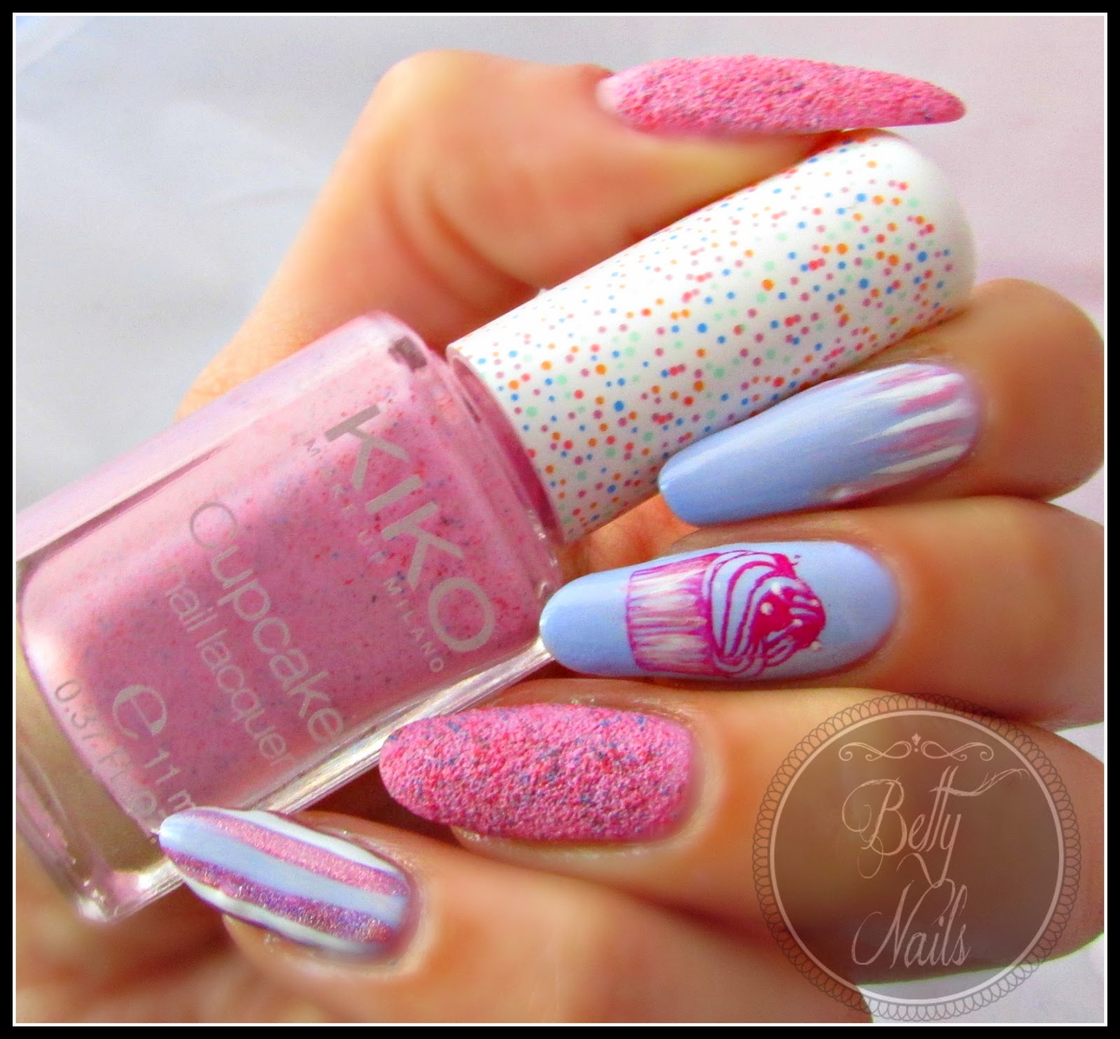 Betty Nails: Kiko Cupcake Rosa And Make Love, Not War by Purple ...