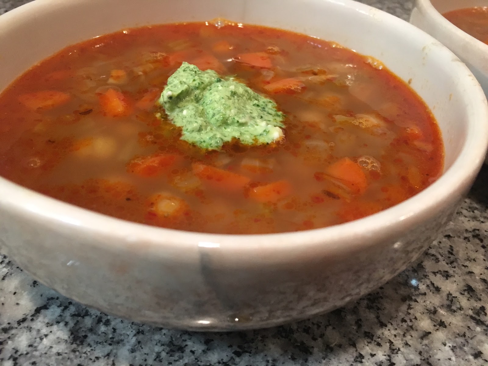 Soupruary: Spicy Chickpea and Bulgur Soup