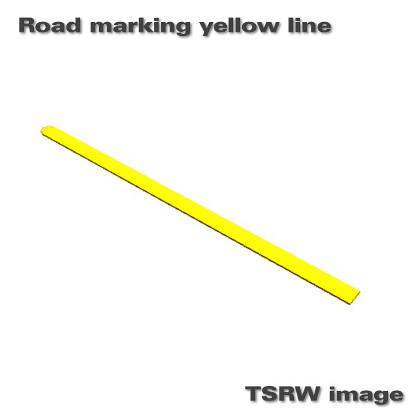Simming in Magnificent Style: Road marking yellow line