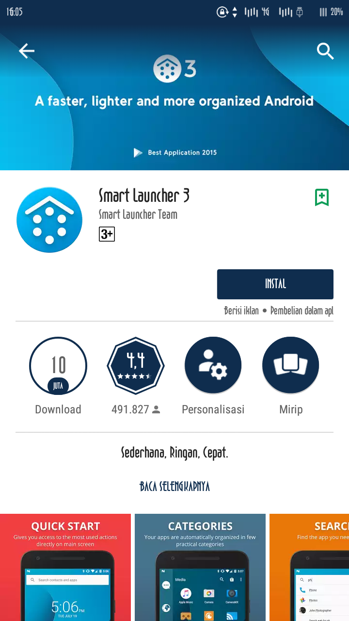 9 Aplikasi Launcher Terbaik Dan Ringan - Teknologiku