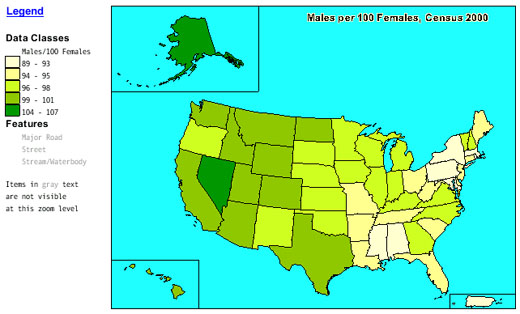Keith Munday's Maps: Classed Choropleth Map