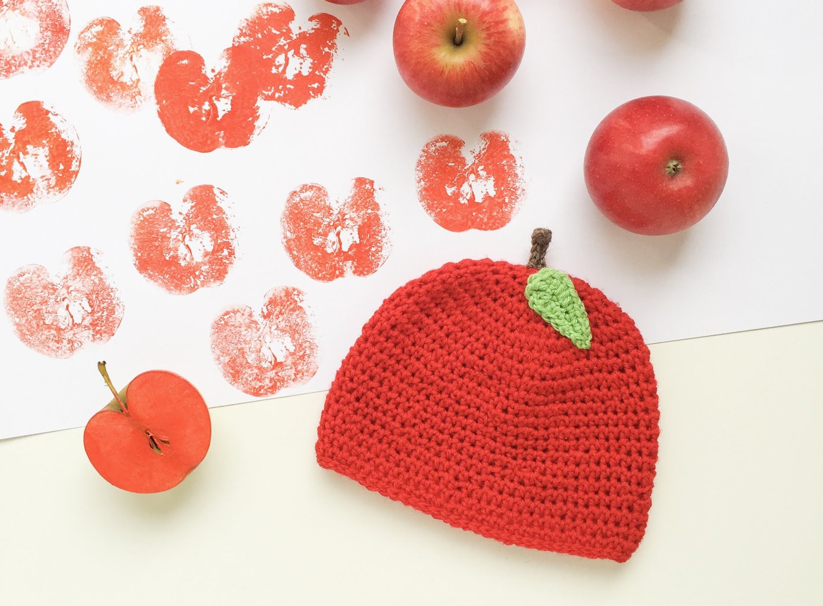 Eine Anleitung für eine zuckersüße Apfel-Babymütze | ♥ Zuckersüße Äpfel ...