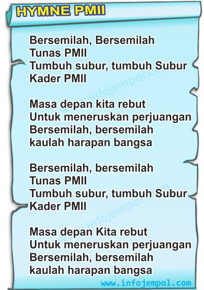 Lirik Mars PMII Hymne dan Kumpulan Lagu Lagu Perjuangan PMII - Info Jempol