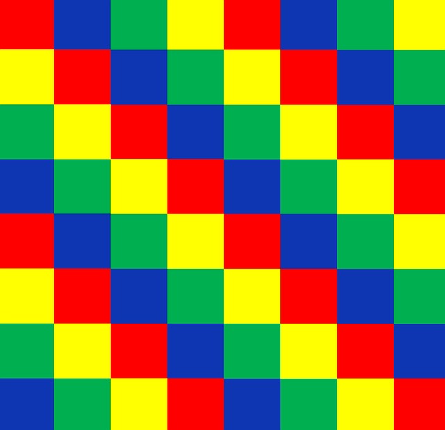 ROJO, VERDE, AMARILLO Y AZUL