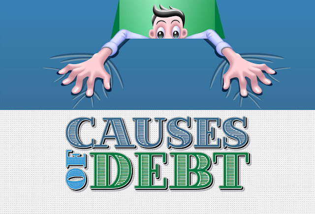 Causes Of Debt [Infographic] - Visualistan