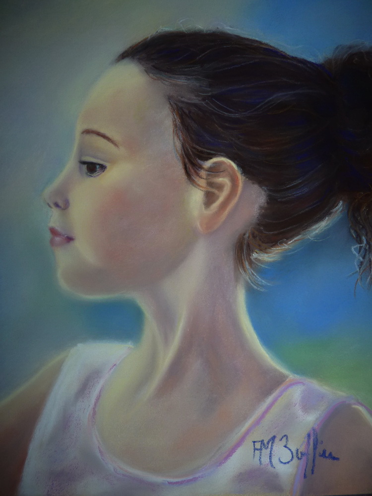 L'espace d'une pastelliste: Portrait pastel sec