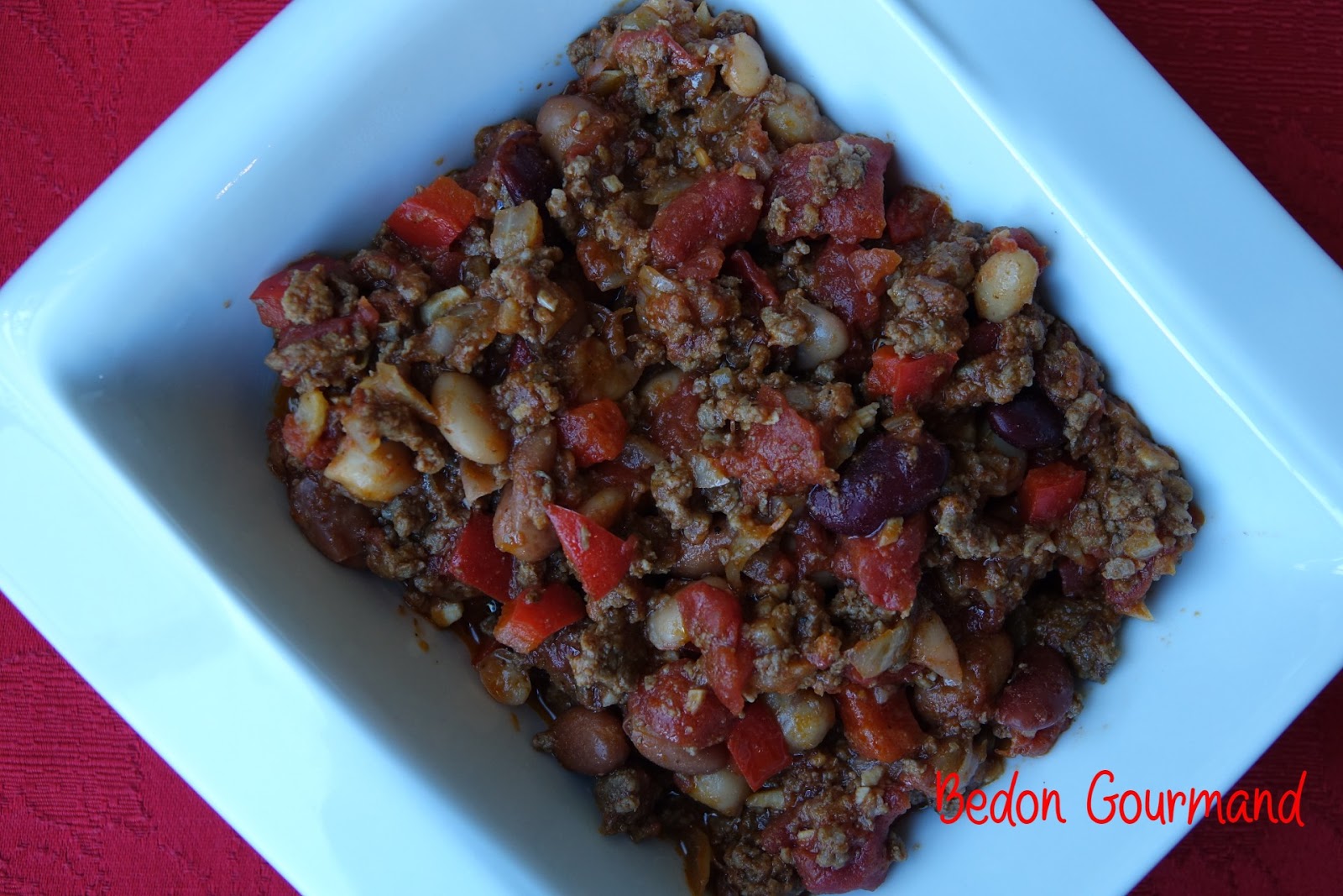 Chili au boeuf et aux fèves rouges | Bedon Gourmand