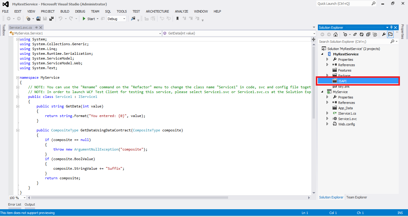 Things to share: Creating a custom WCF REST service for SharePoint 2013 without a Visual Studio ...