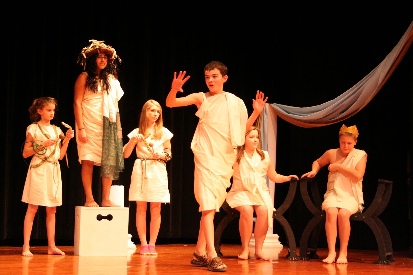 "Circus Olympus" ... Greek Theatre!: Perseus & Medusa Production Photos