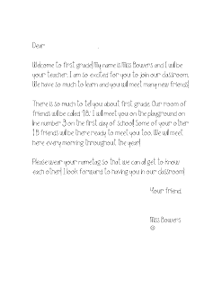 First Grade Jabber: Beginning of the Year Printables