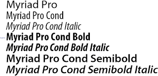 Design Crumbs: What are some fonts like Myriad Pro?
