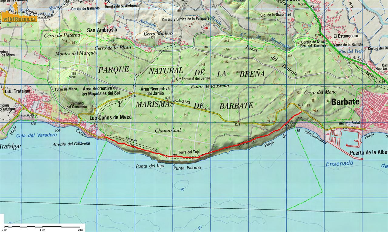 Senderos Almariya: 6. Ruta: Acantilados de Barbate.