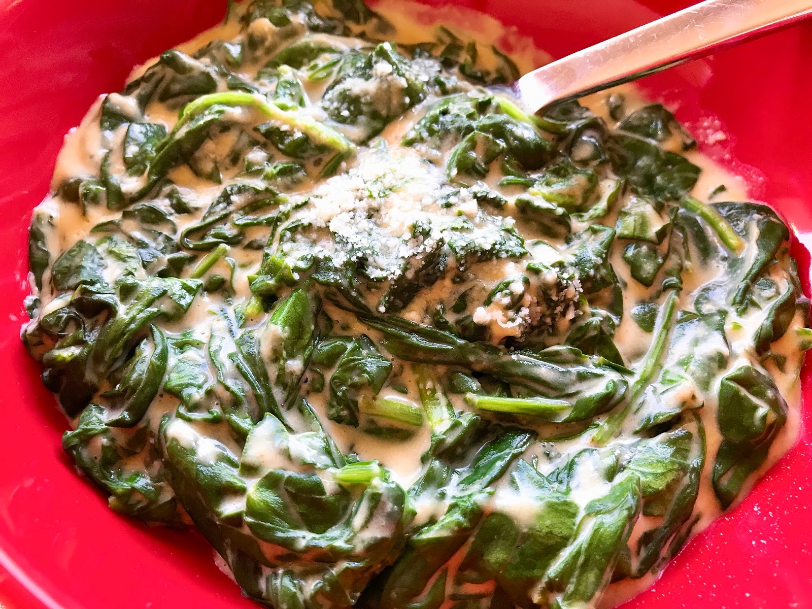 Creamy Parmesan-Garlic Spinach