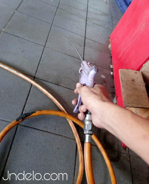 Air gun (semprot angin kompresor) dan penggunaanya
